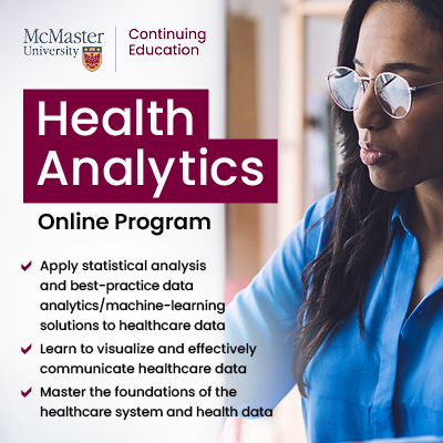 McMaster Continuing Education Health Analytics Online Program – CHIMA