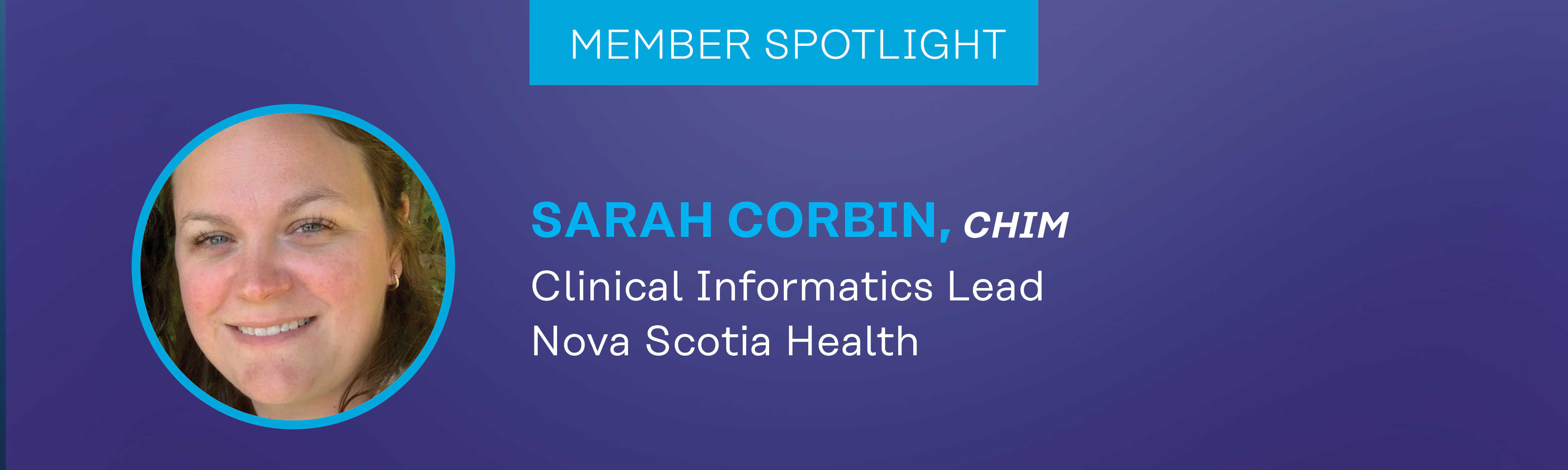 Member spotlight: Sarah Corbin – CHIMA